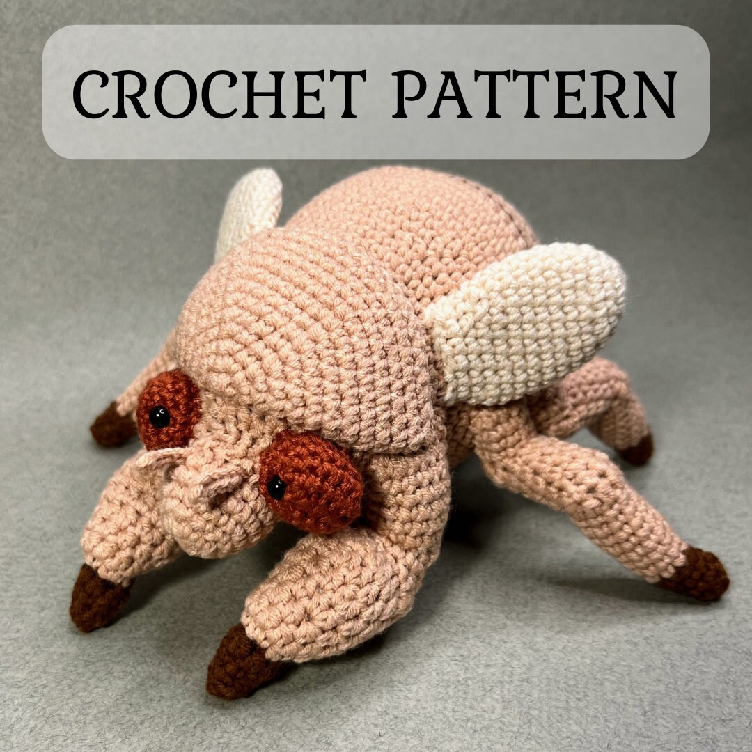 Cicada Nymph Crochet Pattern, Amigurumi Cicada Nymph Tutorial, PDF File ...