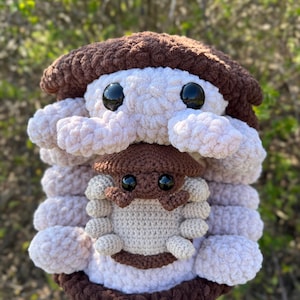 Plush Roly Poly Pill Bug Crochet Pattern: Amigurumi Isopod (PDF Pattern ...