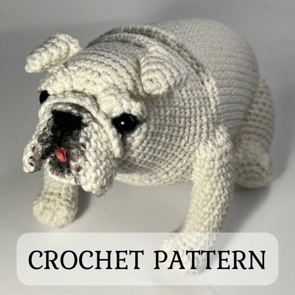 Crochet Bulldog - Etsy