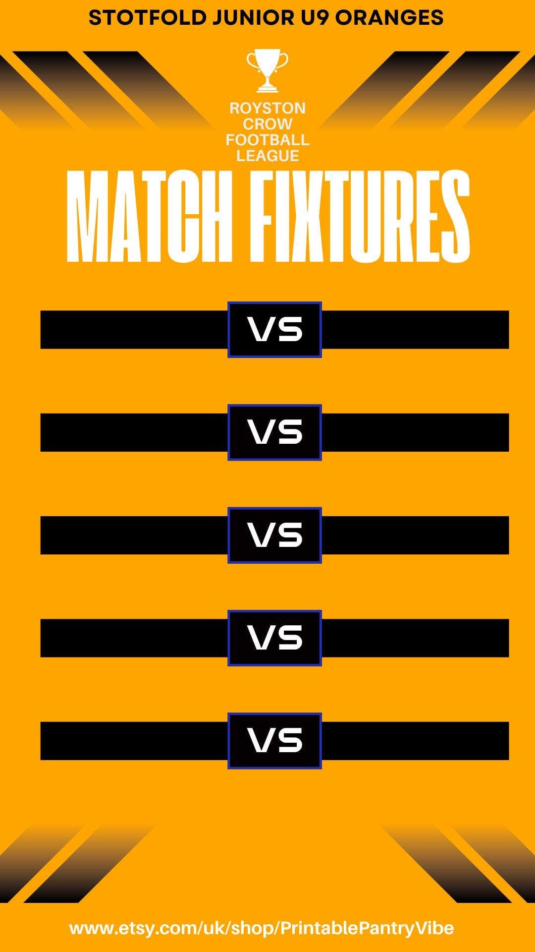 Printable Matchday Football Score Sheet for Kids - Etsy