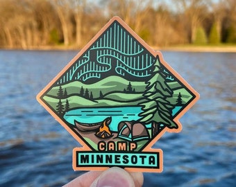 Camp Minnesota Sticker - Etsy