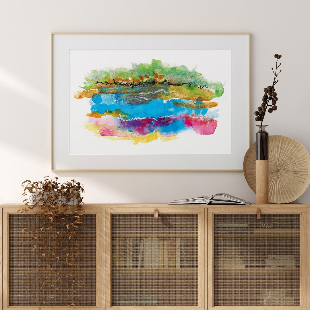 High Tide, Museum Quality Fine Art Print, Abstract Watercolor Giclée ...