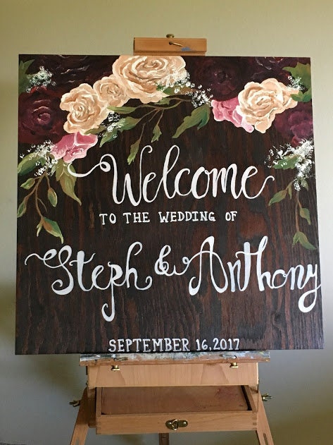 Personalized Wedding Sign - Etsy
