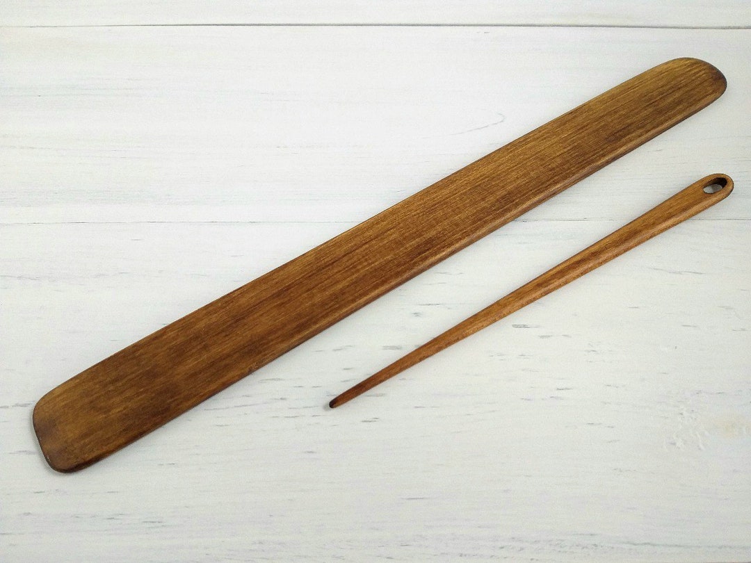 Set of 2 Wooden Weaving Tools, Hand Carved Supplies for Weavers - Etsy