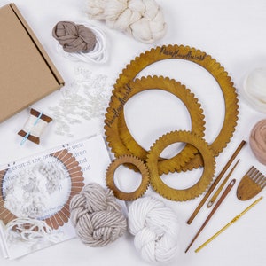 Circle Weaving Loom Kit, Round Weaving Loom, Video Tutorial - Etsy