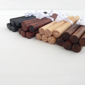 3"-10" Small Dowels Rods, Stained Wooden Dowel Set of 6, Quilt Wall ...