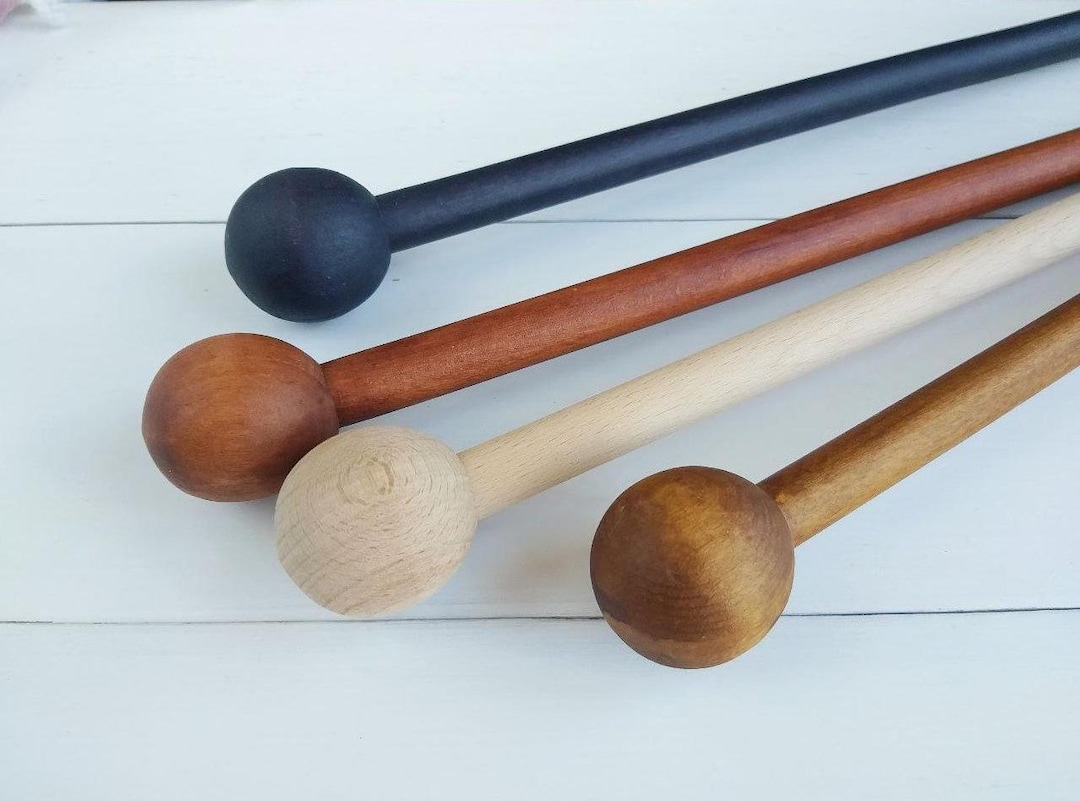 Wooden Dowel With End Caps, Decorative Dowel Rod for Quilt Wall Hanging ...