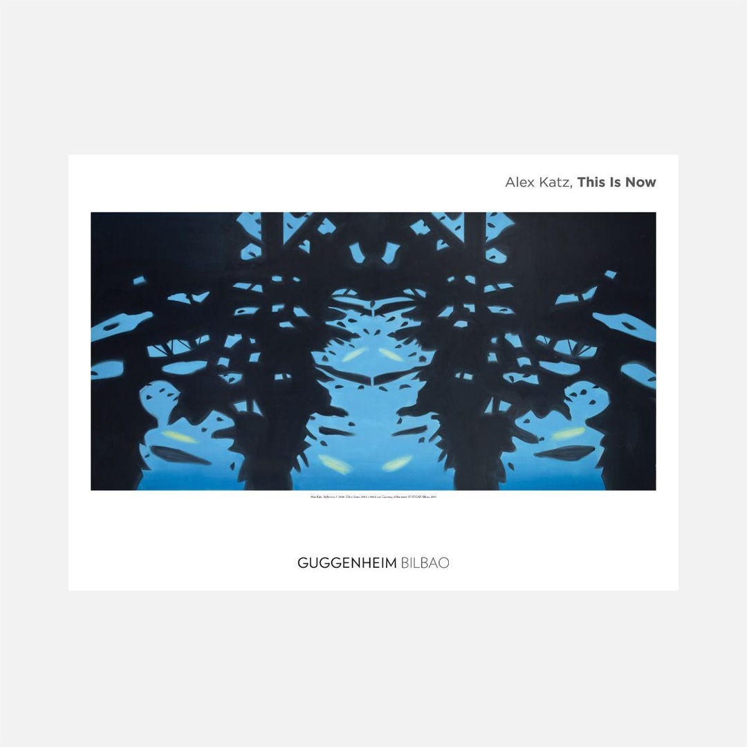 Alex Katz "reflection 7" 2008 Poster - Guggenheim Bilbao - Etsy