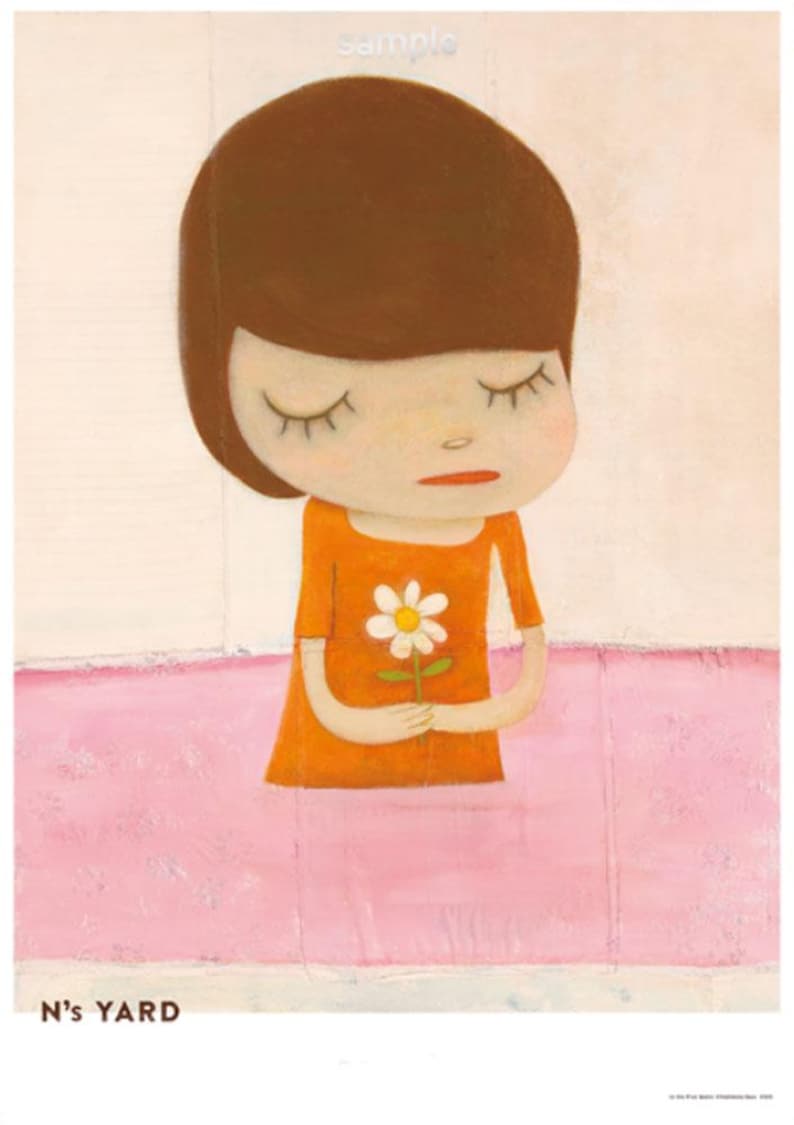 Yoshitomo Nara in the Pink Water Poster - Etsy
