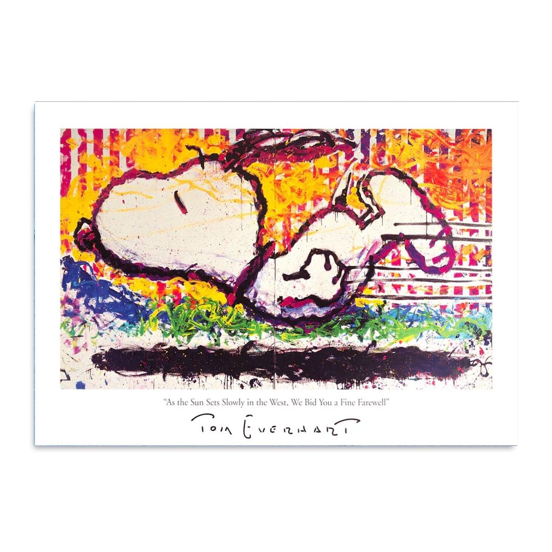 Tom Everhart Snoopy Poster - Etsy