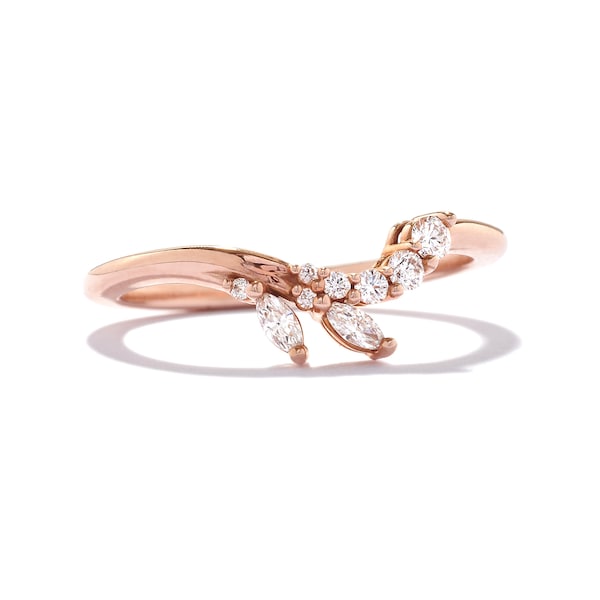 Asymmetrical Band Engagement Ring - Etsy