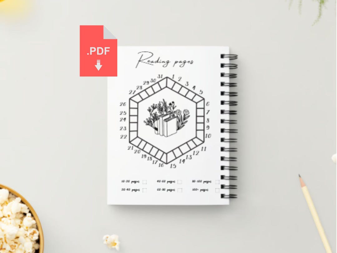 Reading Tracker, Coloring, PDF Template - Etsy