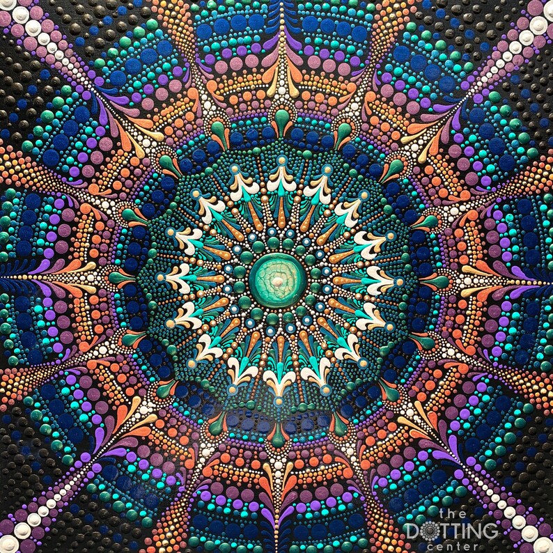 12 Mandala Grid Stencil for Large Canvases up to 24 | Etsy