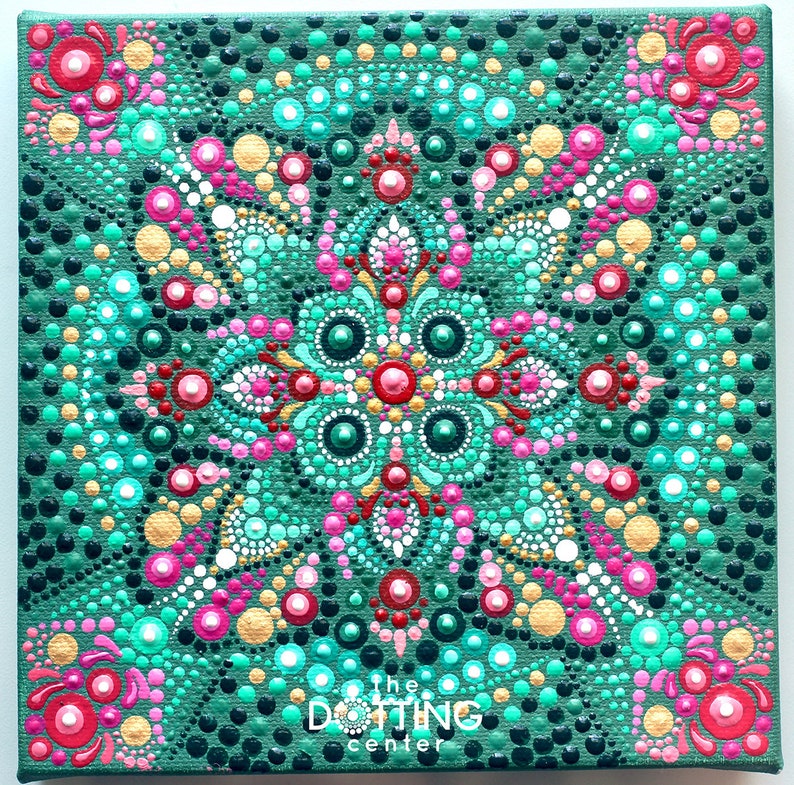 Dotting Pattern 2 Radiant Mandala Dotting Pattern PDF | Etsy