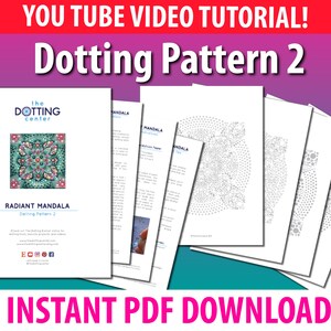 Dotting Pattern 2 Radiant Mandala Dotting Pattern PDF Digital Download ...