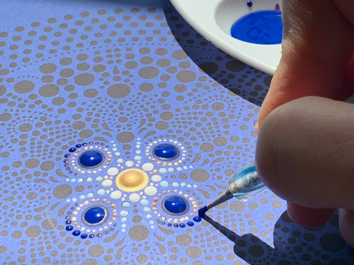 Dotting Pattern 2 Radiant Mandala Dotting Pattern PDF | Etsy