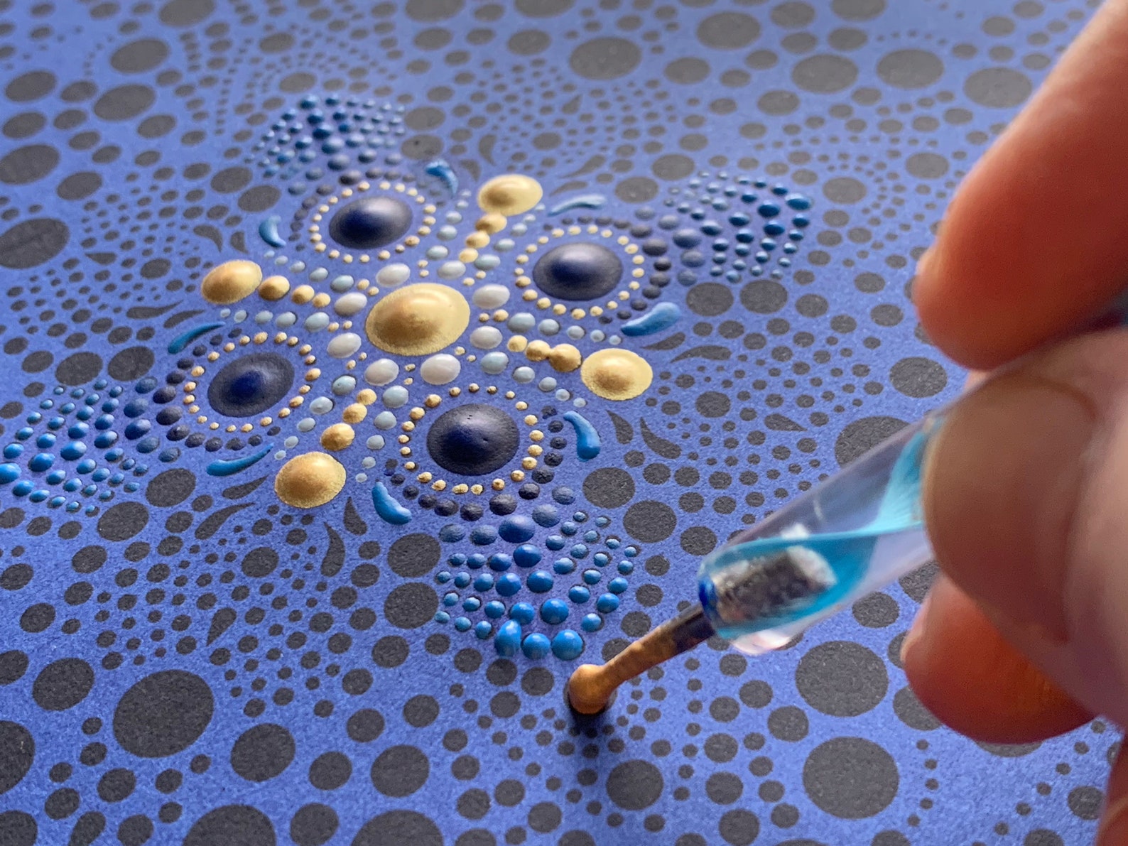 Dotting Pattern 2 Radiant Mandala Dotting Pattern PDF | Etsy