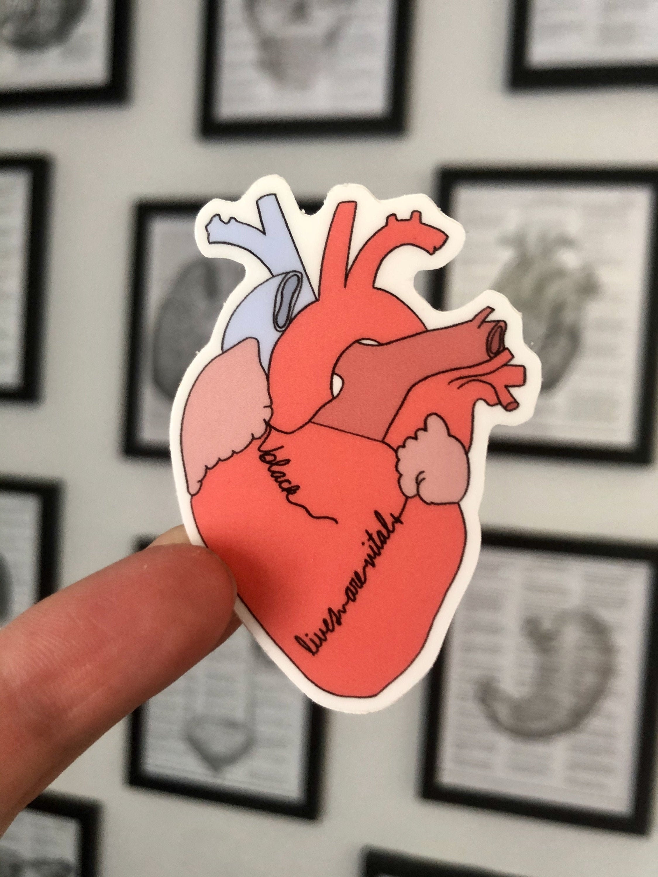 Black Lives Are Vital Heart Sticker Medical Sticker Vinyl - Etsy UK