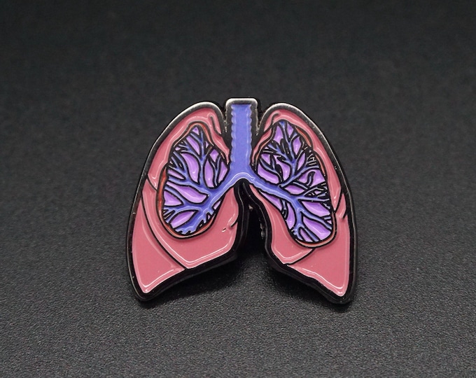 Lung Pin Enamel Pin Anatomy Medical - Etsy