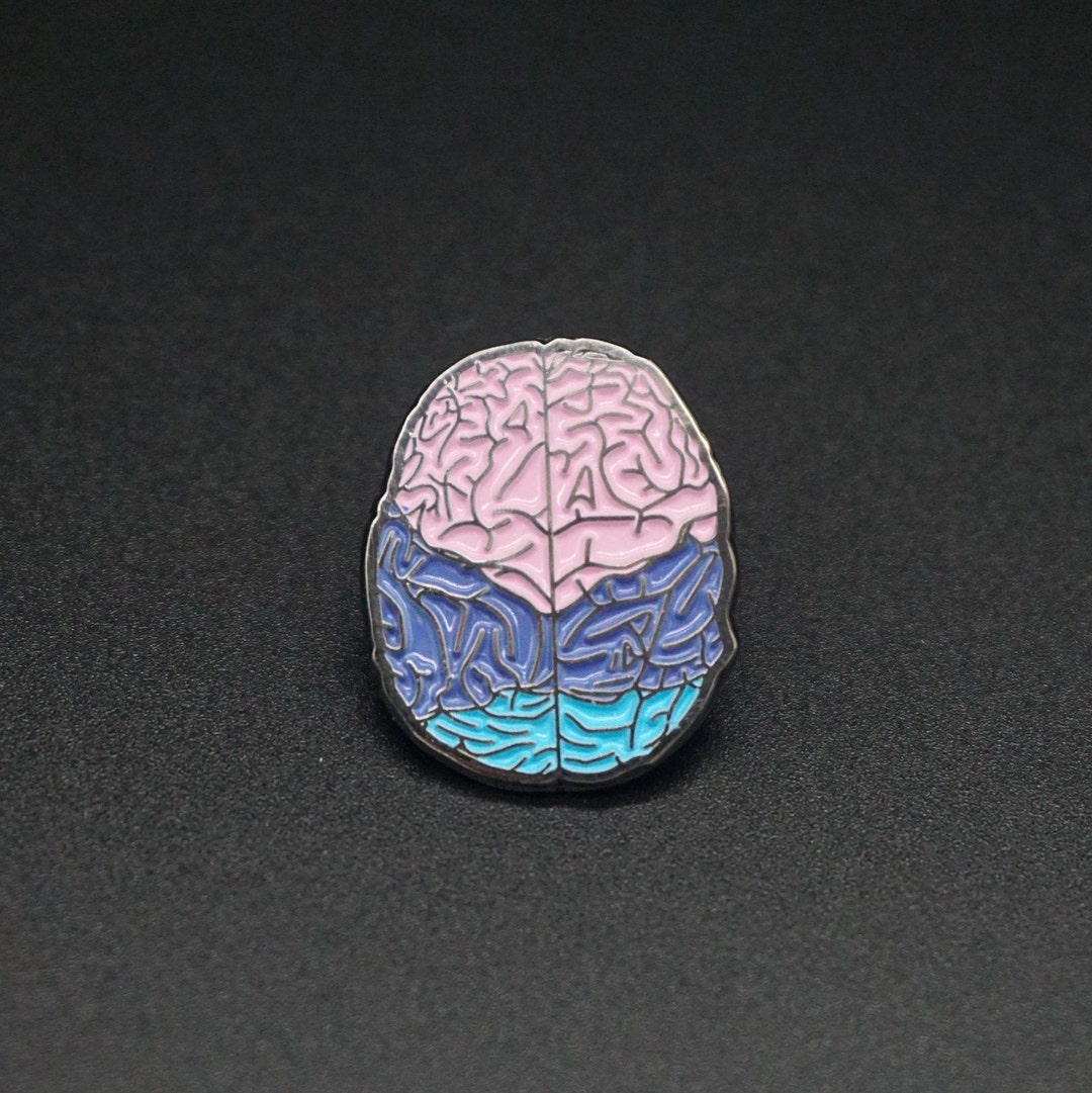Brain Pin - Enamel Pin - Anatomy - Medical - Etsy