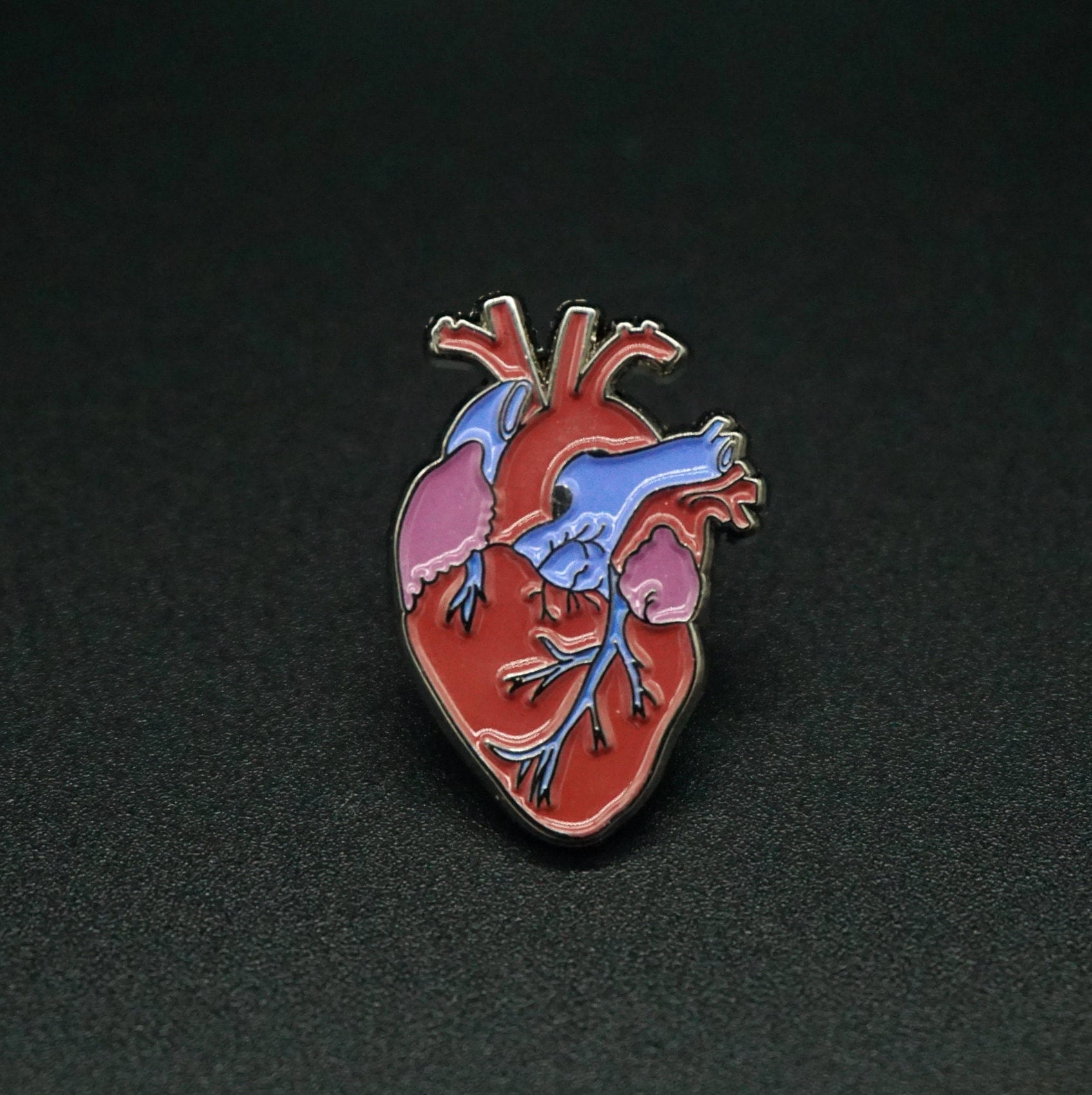 Heart Pin - Enamel Pin - Anatomy - Medical - Etsy