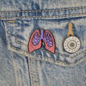 Lung Pin - Enamel Pin - Anatomy - Medical - Etsy