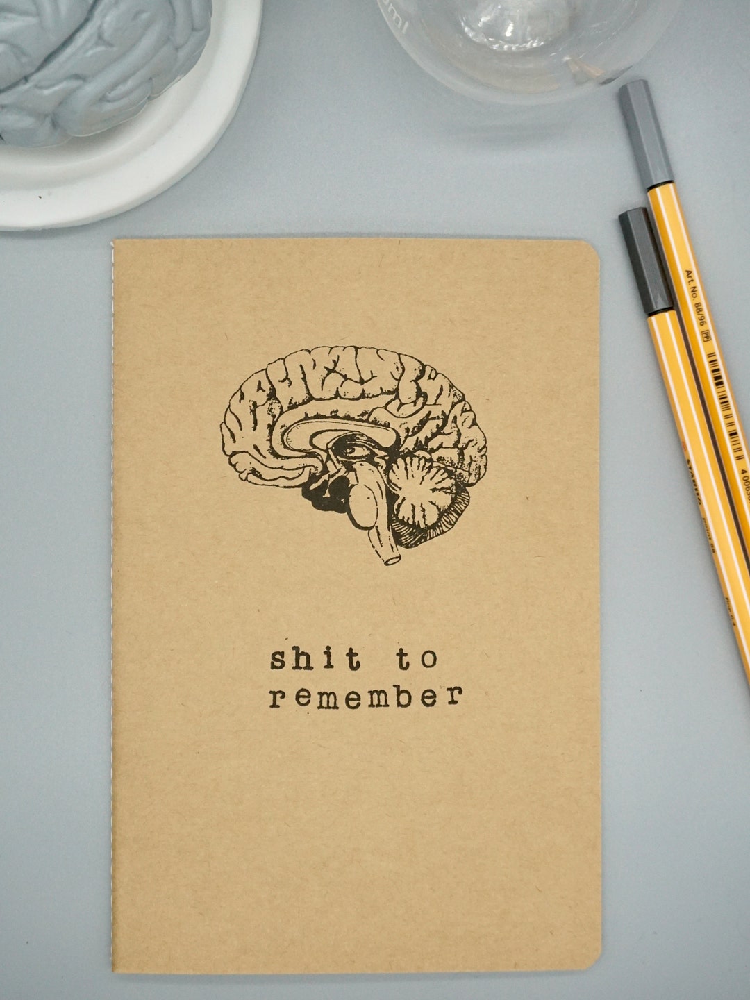 Brain Notebook Notes Lists Anatomy - Etsy