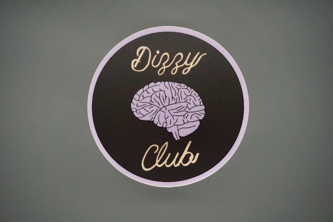 Anatomy Art Sticker - Dizzy Club Brain Sticker - Medical Sticker ...