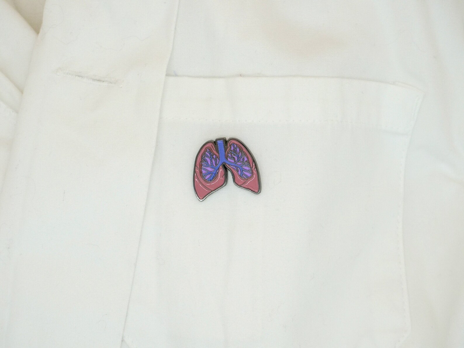 Lung Pin Enamel Pin Anatomy Medical | Etsy