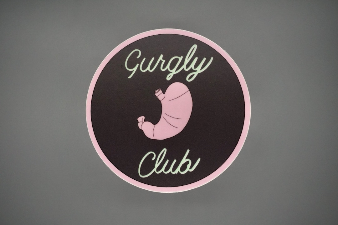 Anatomy Art Sticker - Gurgly Club Stomach Sticker - Medical Sticker ...