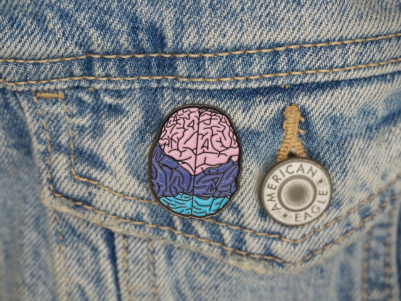 Brain Pin - Enamel Pin - Anatomy - Medical - Etsy
