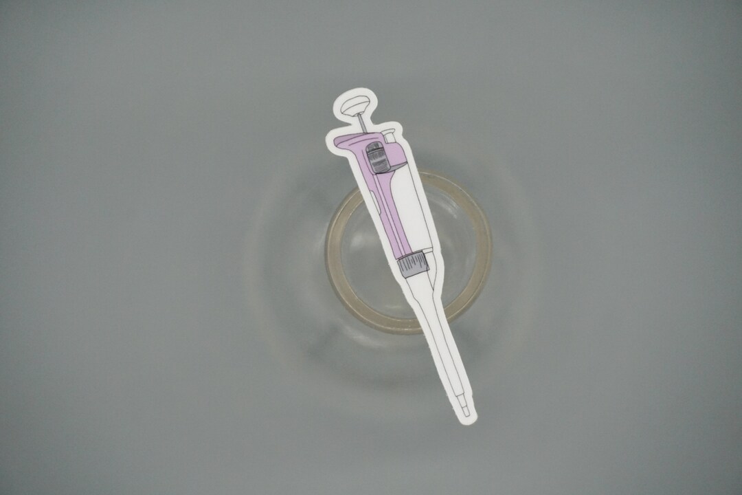 Pipette Sticker Scientist Laboratory Medical Sticker Biology Lab ...