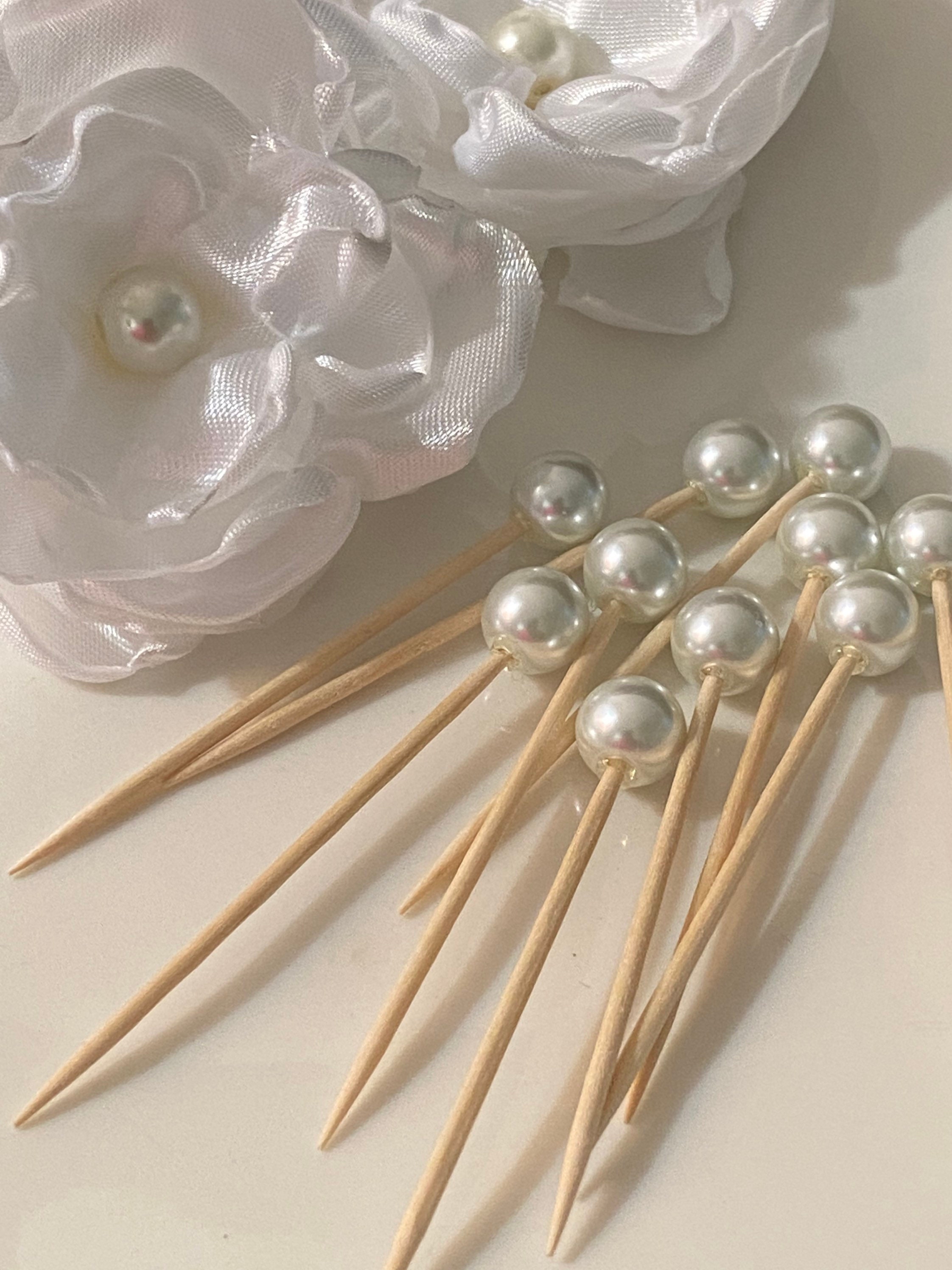 Wedding Pearl Skewers | Wedding Picks | Appetizer Picks | Cupcake ...