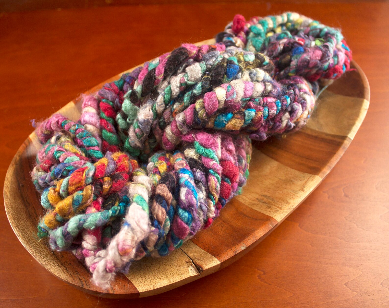 Art Yarn Hand Spun Silk-20 Yards - Etsy