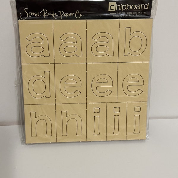 Chipboard Letters - Etsy