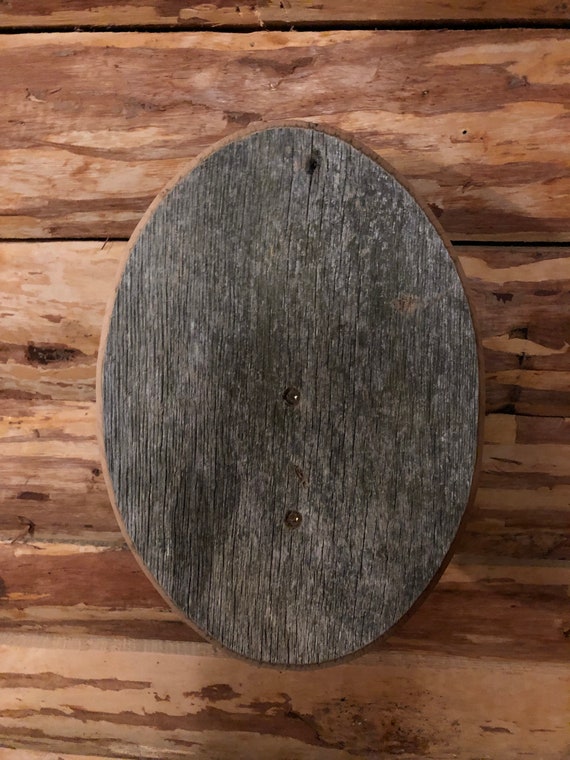 Barn wood European mount plaque | Etsy