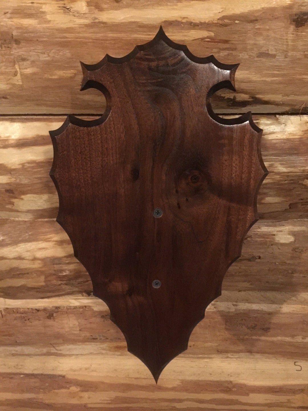 Walnut European Mount Plaque - Etsy