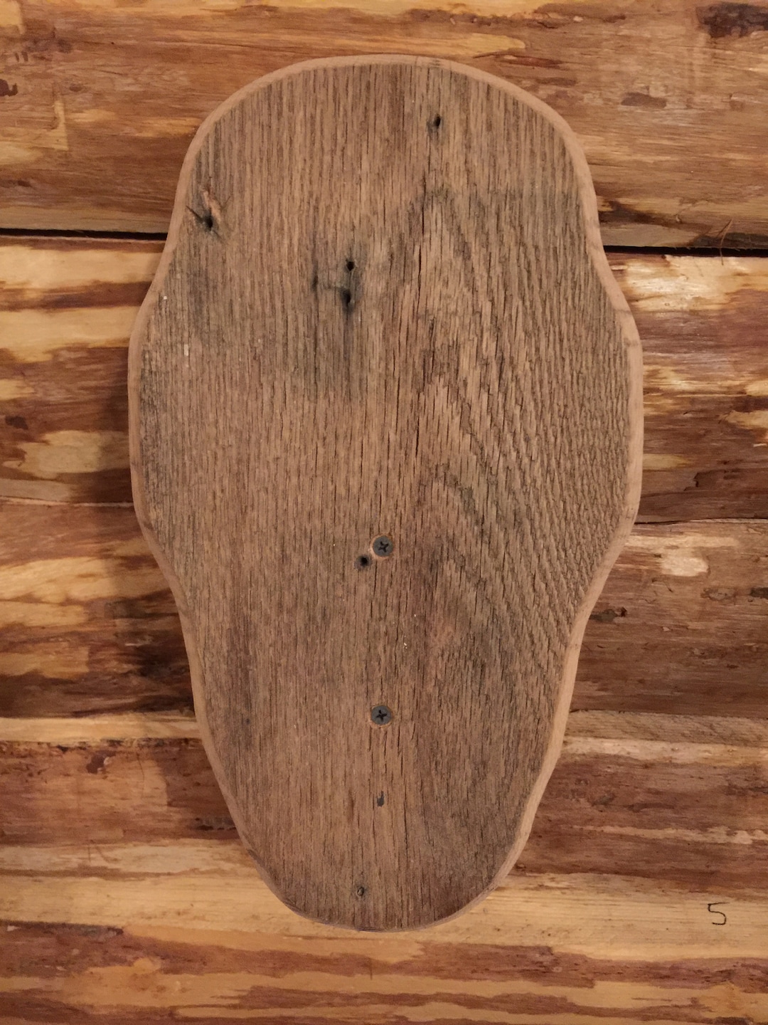 Old Oak Barn Wood European Mount Plaque - Etsy