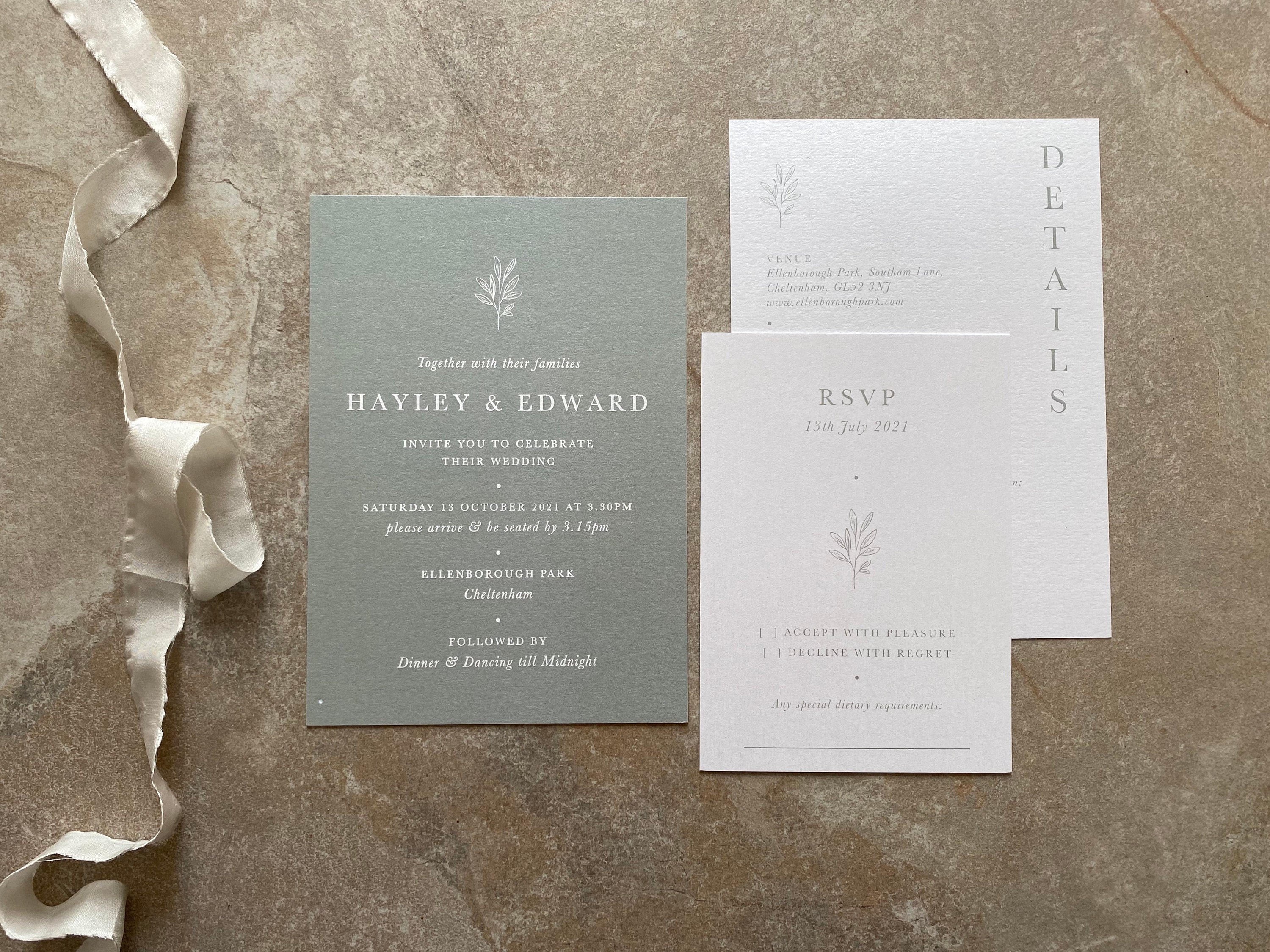 Josephine Wedding Invitation Calligraphy Wedding Invitation | Etsy