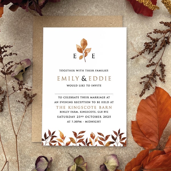 Evening Wedding Invitations - Etsy UK