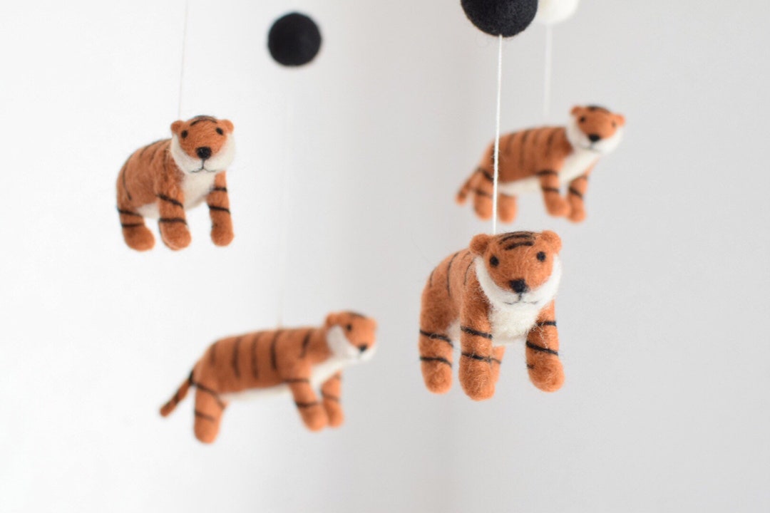 Tiger Mobile, Baby Mobile Tiger, Nadelgefilzte Tiere, Filz Tiger Mobile ...