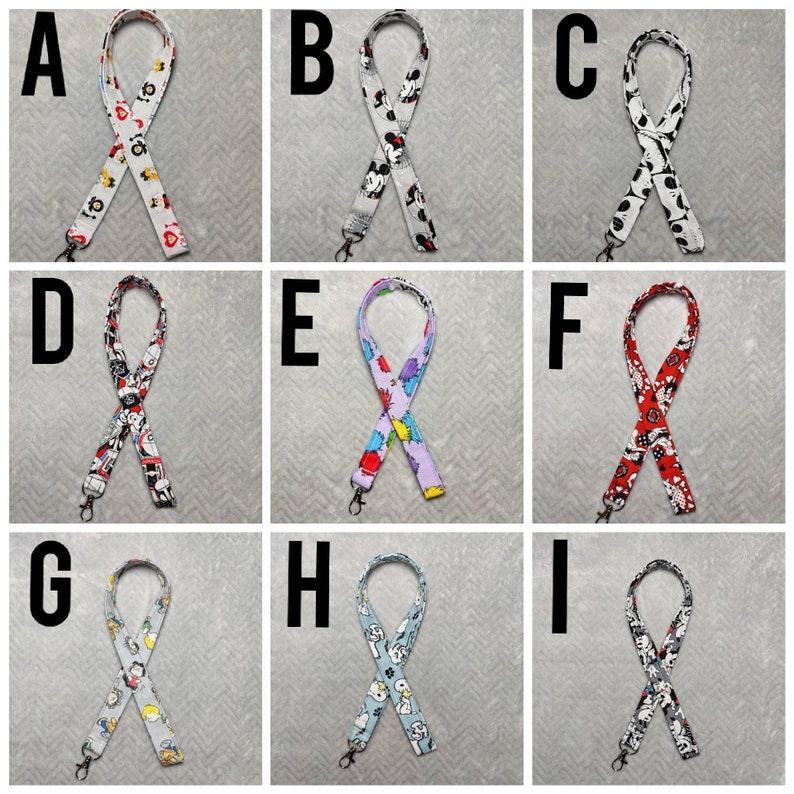 Fun Cartoon Character Neck Lanyards - Etsy