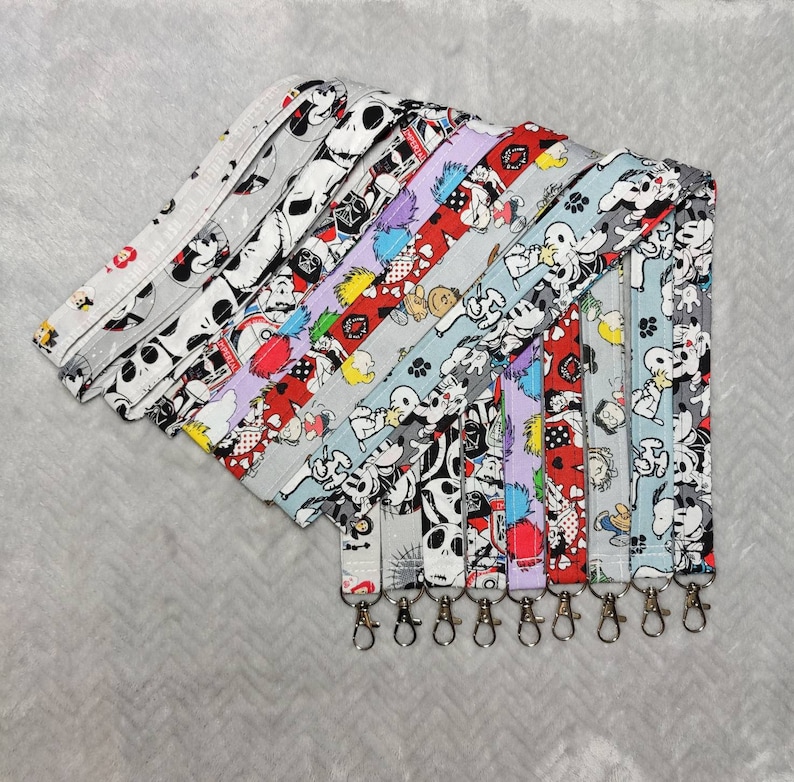 Fun Cartoon Character Neck Lanyards - Etsy