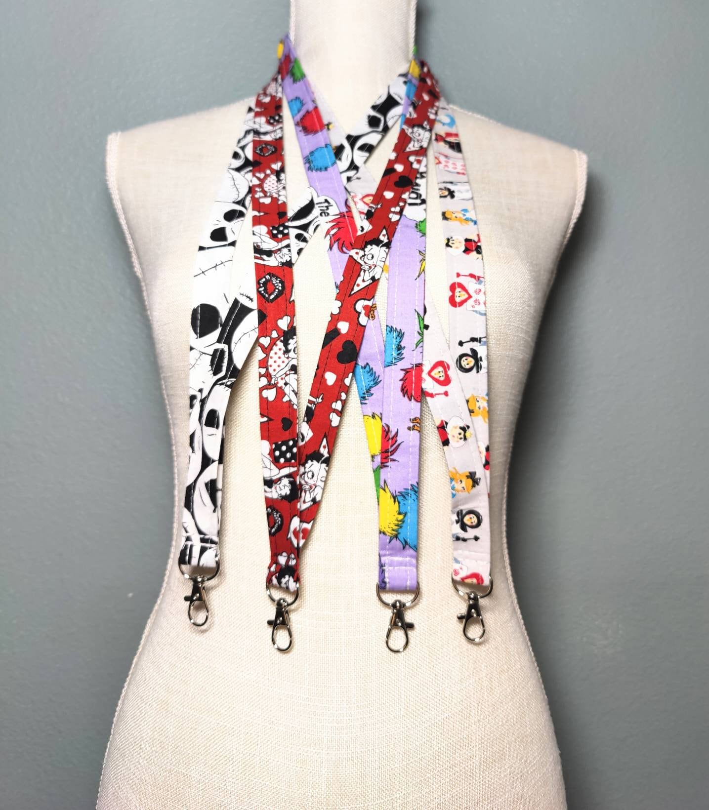 Fun Cartoon Character Neck Lanyards - Etsy