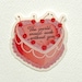 Heart Cake Sticker, Fancy Heart Cake Sticker, Valentines Day Sticker ...
