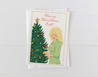 Dolly Parton Christmas Card, Funny Christmas Card, Friend, Gift, 2023 ...