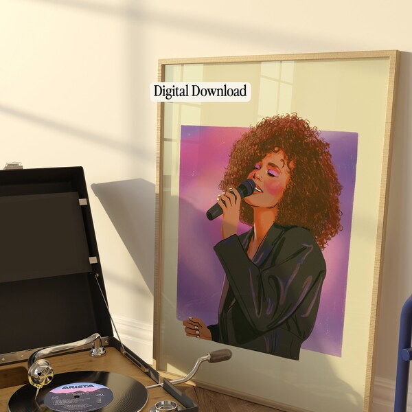 Whitney Houston Art - Etsy