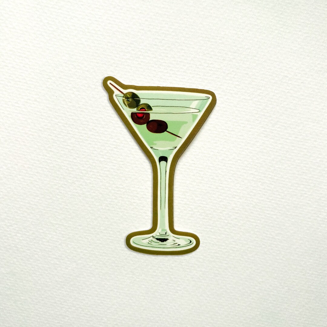 Martini Sticker - Etsy