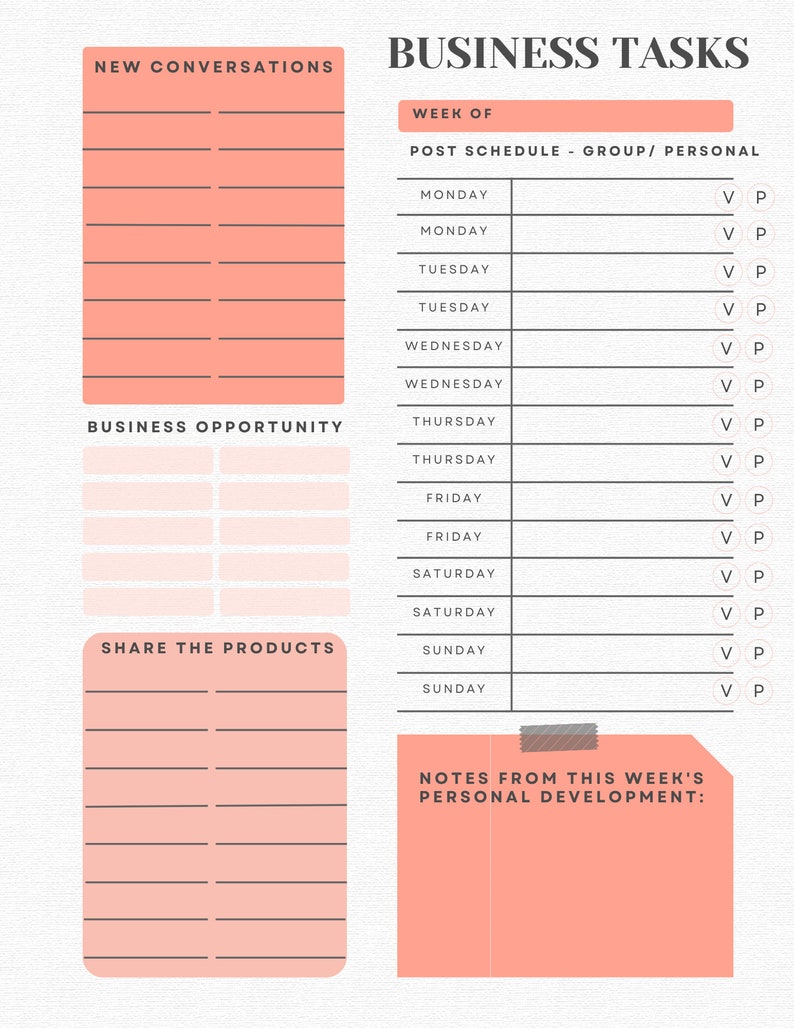 2024 MLM Planner (digital Copy) - Etsy