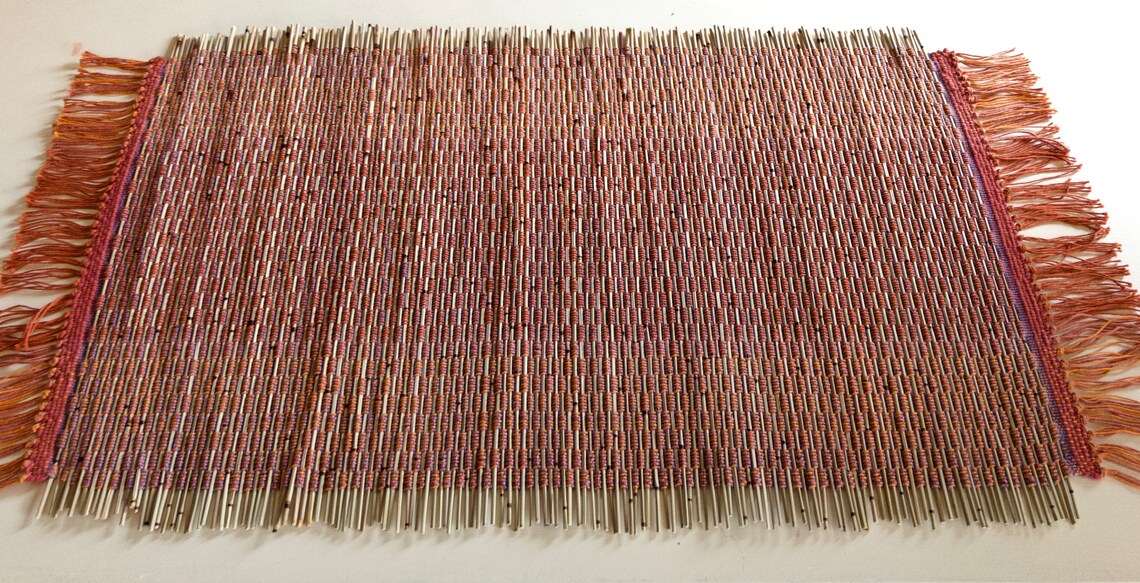 Reed Table Runner Mat Burnt Orange Tones "millburn" - Etsy